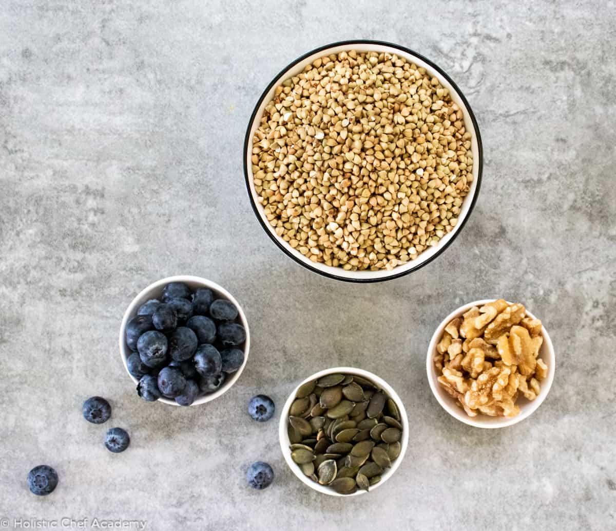 Buckwheat Kasha Porridge, Blueberry & Walnut - Holistic Chef Academy