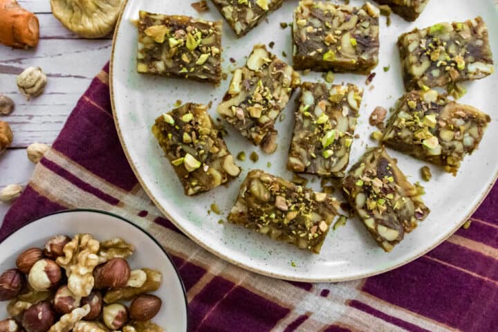 Anjeer Barfi {Indian Spiced Fig Dessert} - Holistic Chef Academy