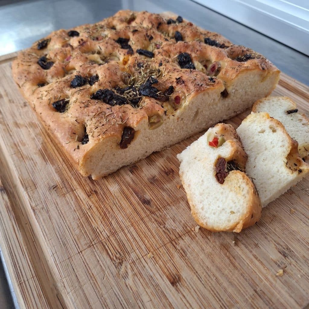 Sun-Dried Tomato Focaccia with Olives - Holistic Chef Academy